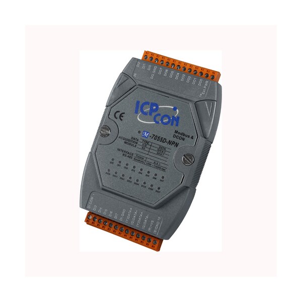 Icp Das RS-485 Remote I/O Module, M-7055D-NPN M-7055D-NPN | Zoro